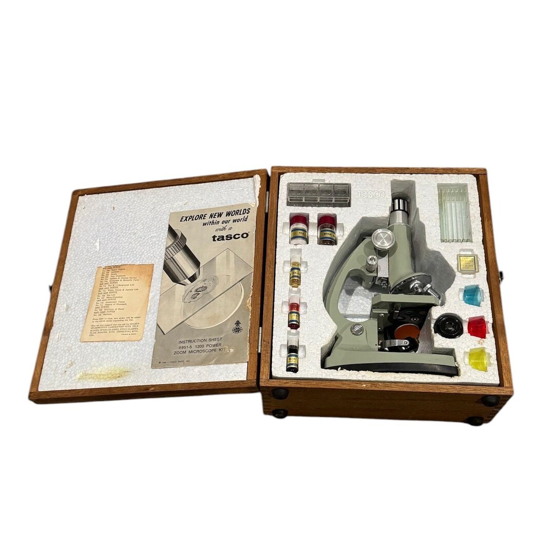 Vintage Tasco 1200 Power Zoom Microscope Kit 951-5 - Etsy