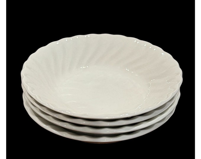 Four Johnson Brothers Regency Snow White Berry Bowls White Swirl - Etsy