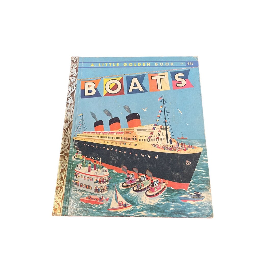 1951 Boats A Little Golden Book - Etsy