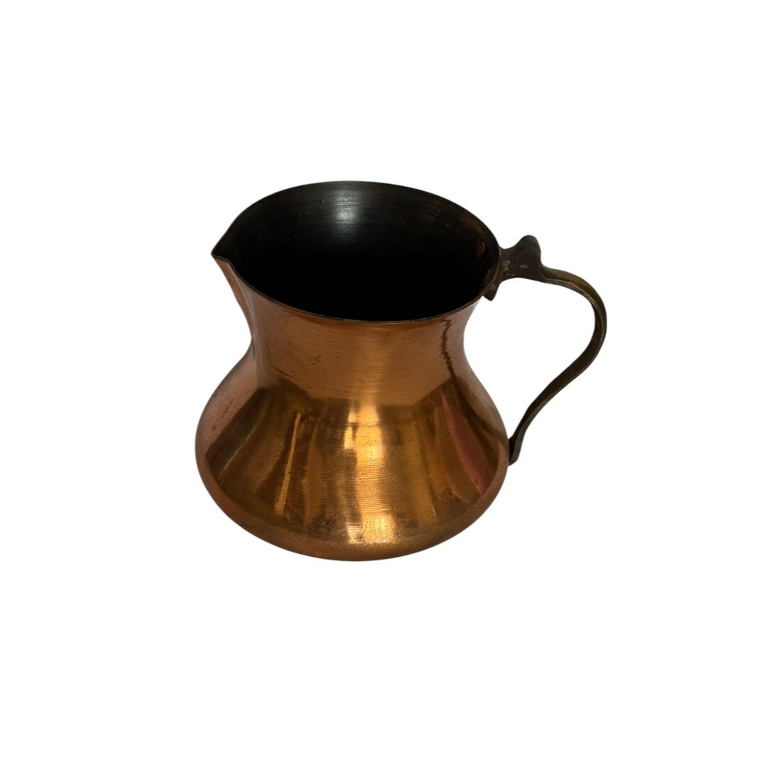 Vintage Copper Pitcher With Brass Handle Ethan Allen - Etsy