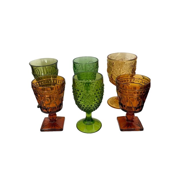 Vintage Goblets Etsy
