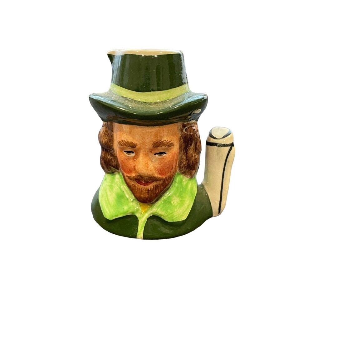 Kelsboro Ware Character Jug Miniature William Shakespeare Green - Etsy