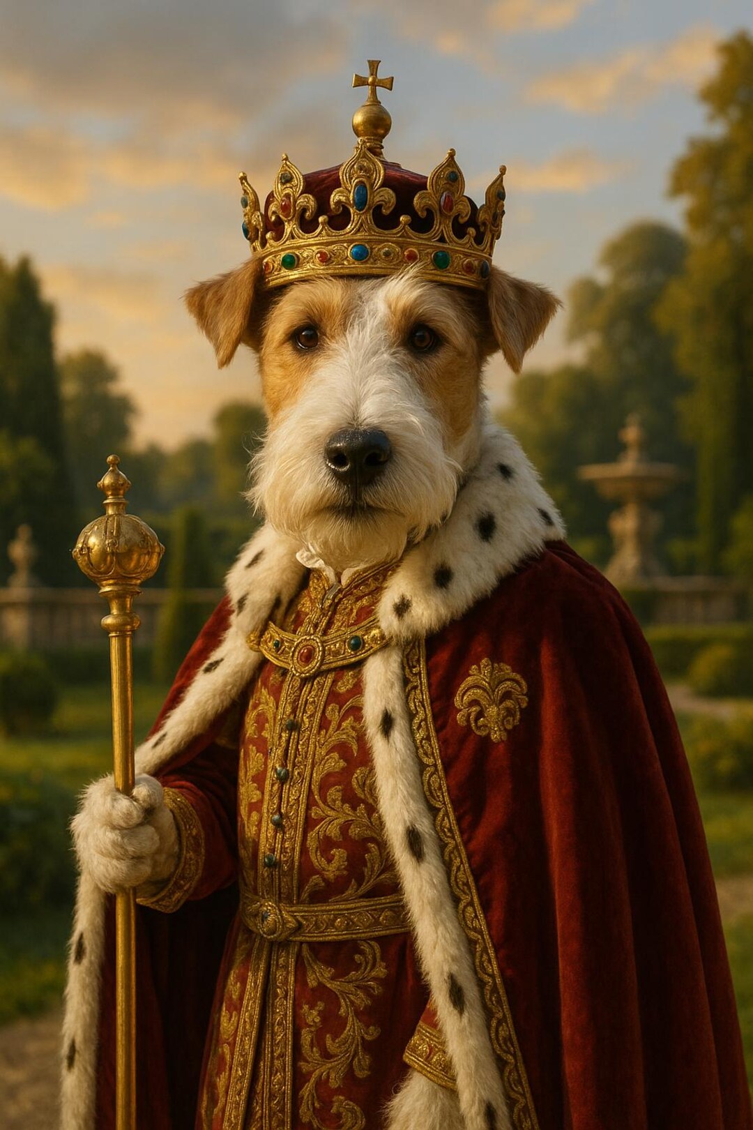 Royal Pet Portrait - Digital Renaissance Style Dog or Cat Art, Noble ...