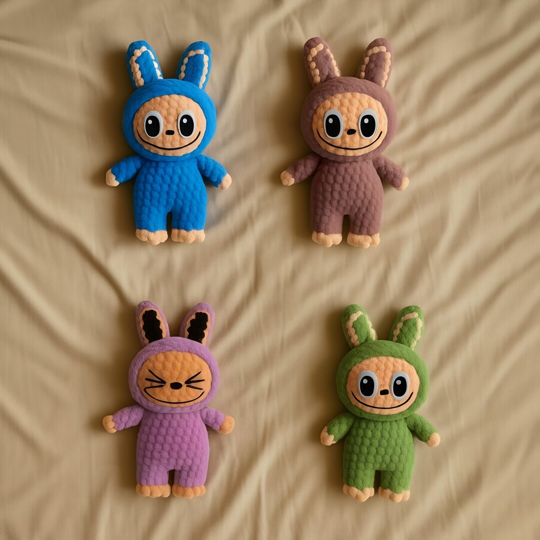 Labubu Crochet Pattern: Amigurumi Bunny Plush Doll (PDF) - Etsy