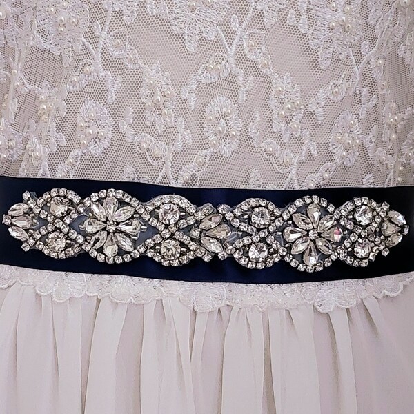 Navy Blue Sash - Etsy