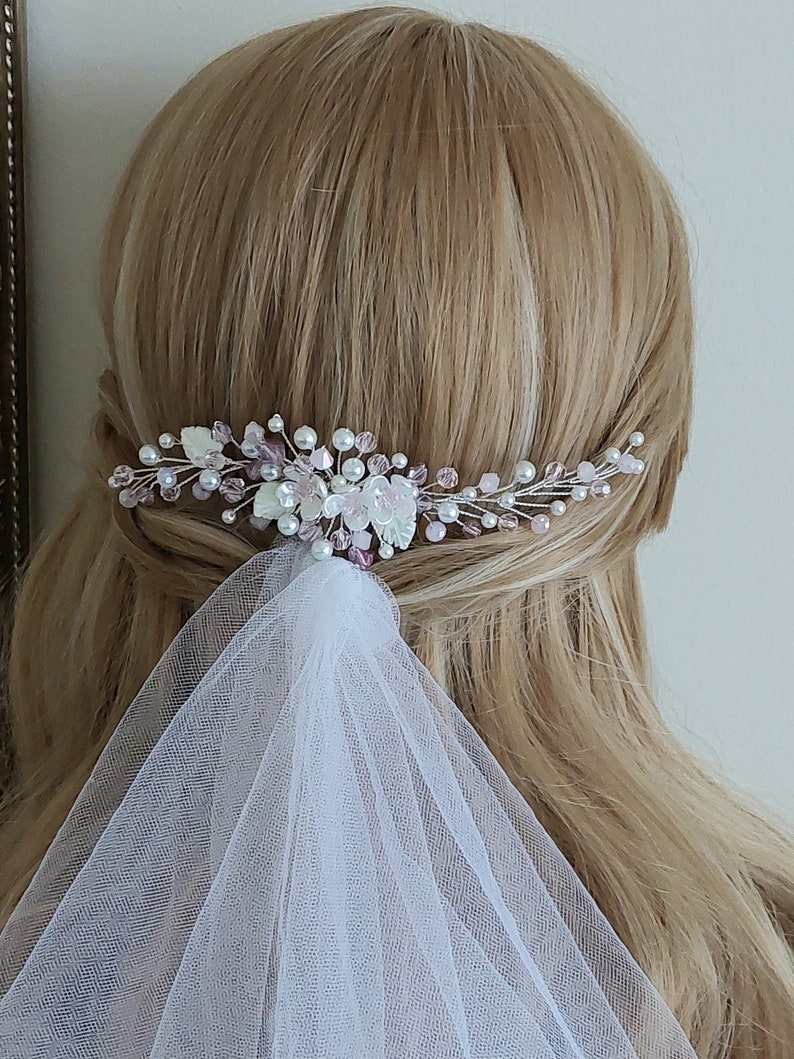 Pink Hair Comb Blush Pink Bridal Hair Comb Light Pink - Etsy