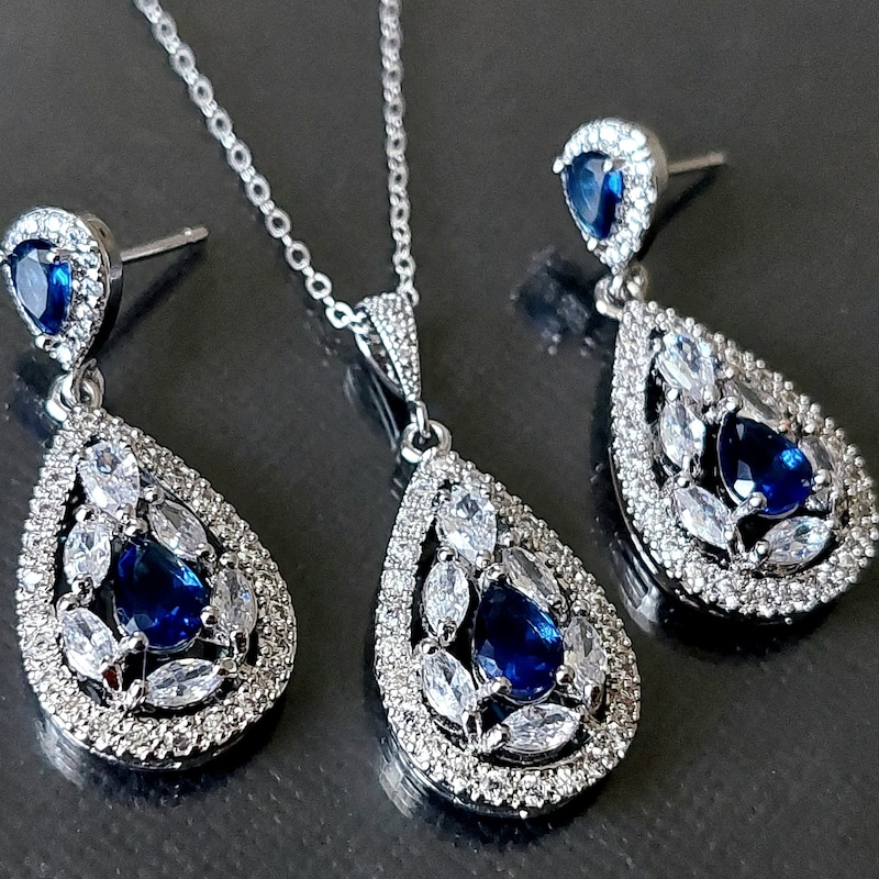 Navy Blue Jewelry - Etsy