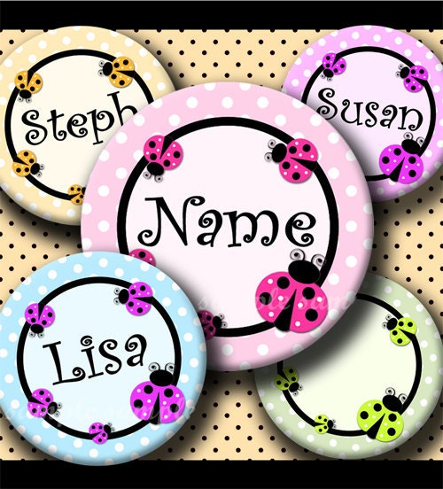 INSTANT DOWNLOAD Editable PDF Colorful Ladybug 393 4x6 - Etsy