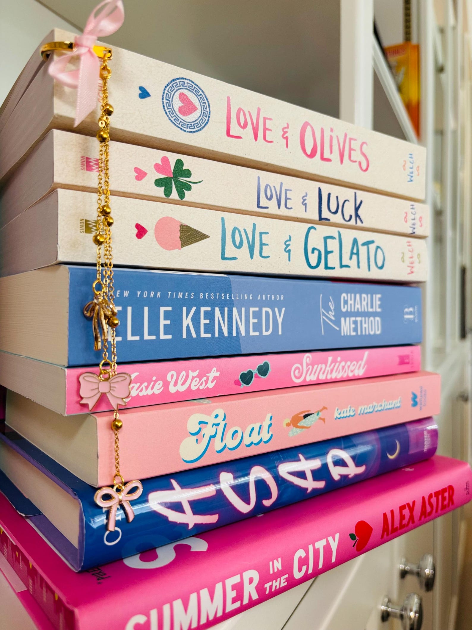 Charm Bookmark, Hook Bookmark, Pink Bow Bookmark, Coquette Bookmark ...