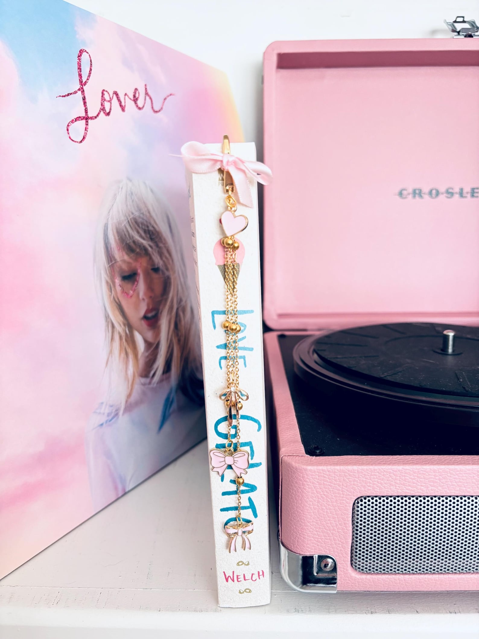 Charm Bookmark, Hook Bookmark, Pink Bow Bookmark, Coquette Bookmark ...