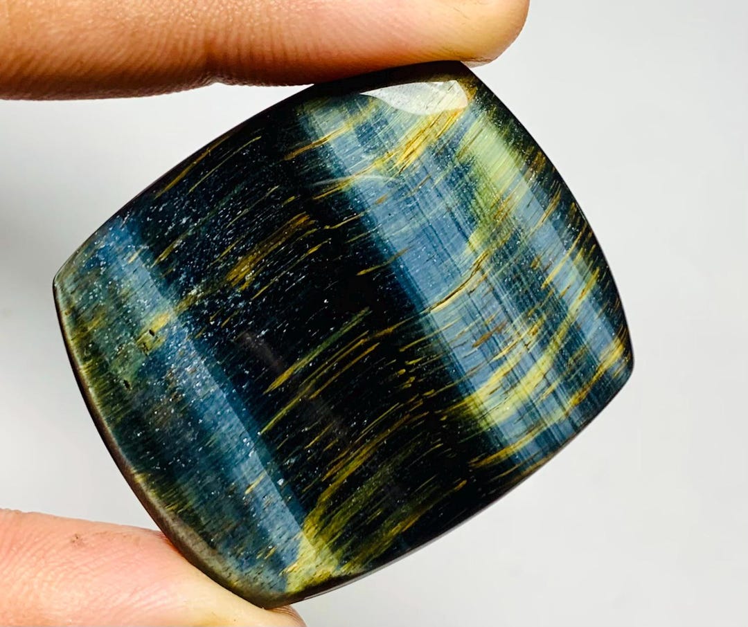 Natural Blue Tiger Eye Gemstone Oval Shape Blue Tiger Eye Stone Large ...