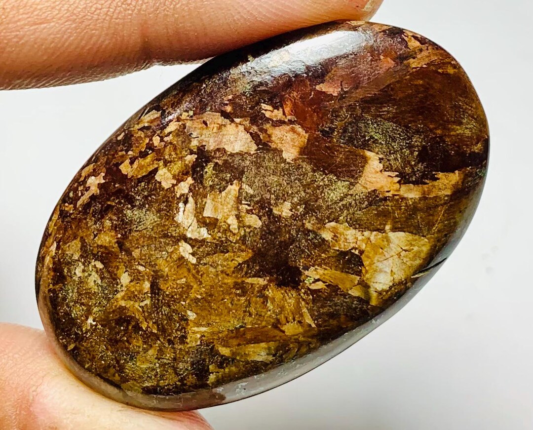 Item Detail - Golden Sheen Bronzite Cabochon – Designer Jewelry Stone ...