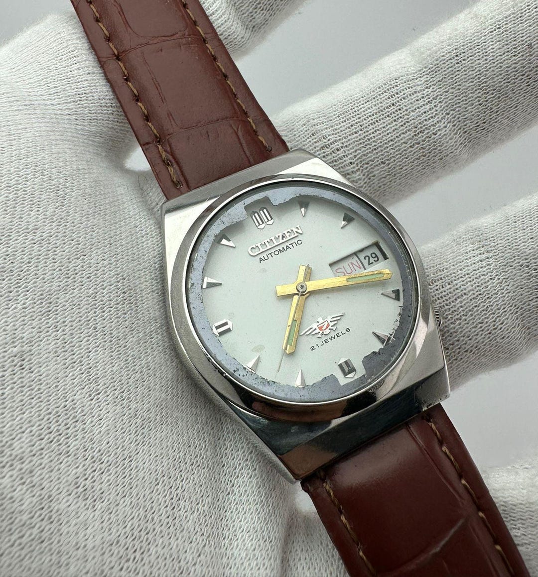 Citizen Automatic - Vintage Wrist Watch - Made in Japan 21 Jewels - Etsy