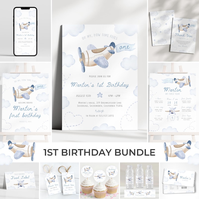 Plane Theme Party Decor - Etsy UK