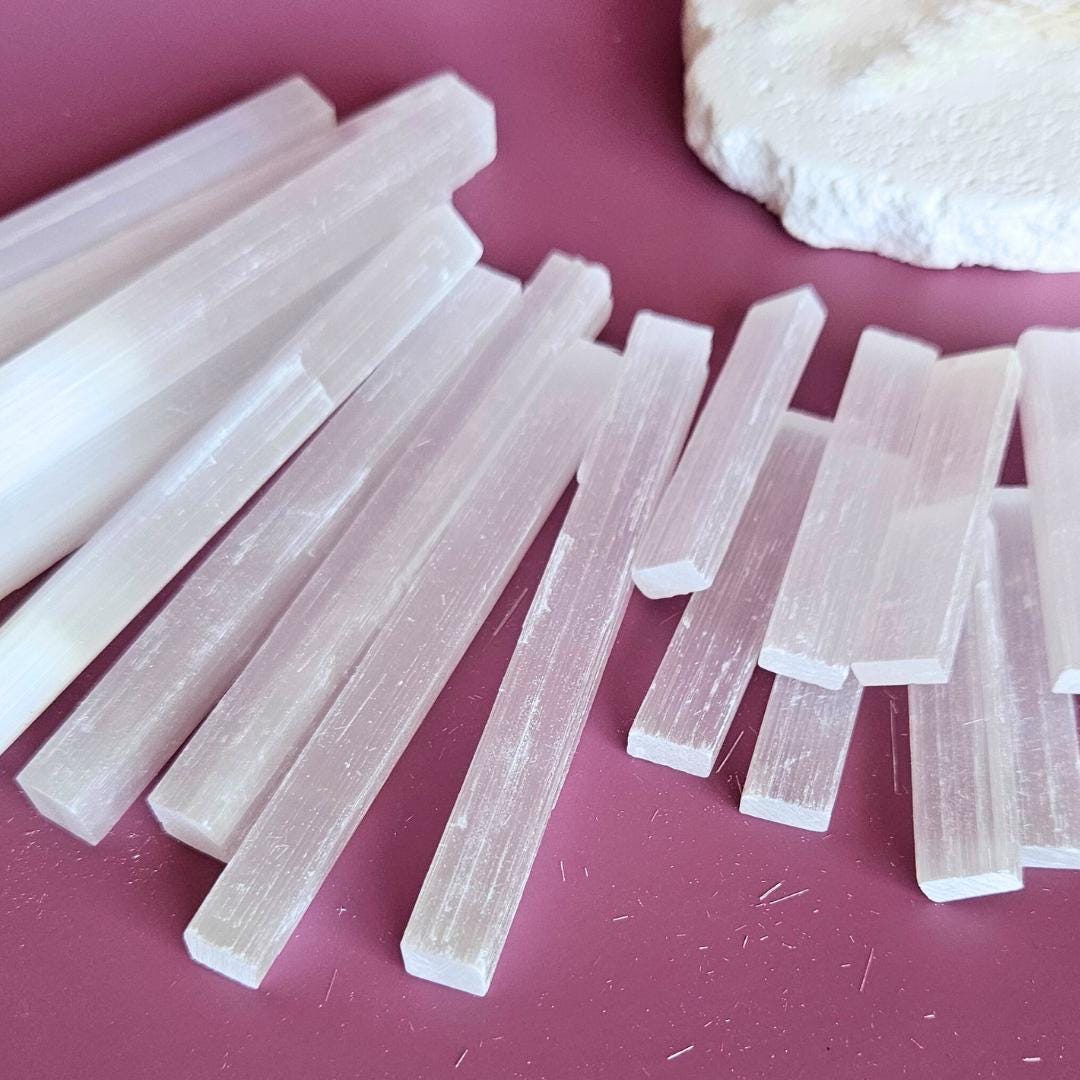 Bulk Selenite Sticks Satin Spar Crystals for Energy Cleansing ...