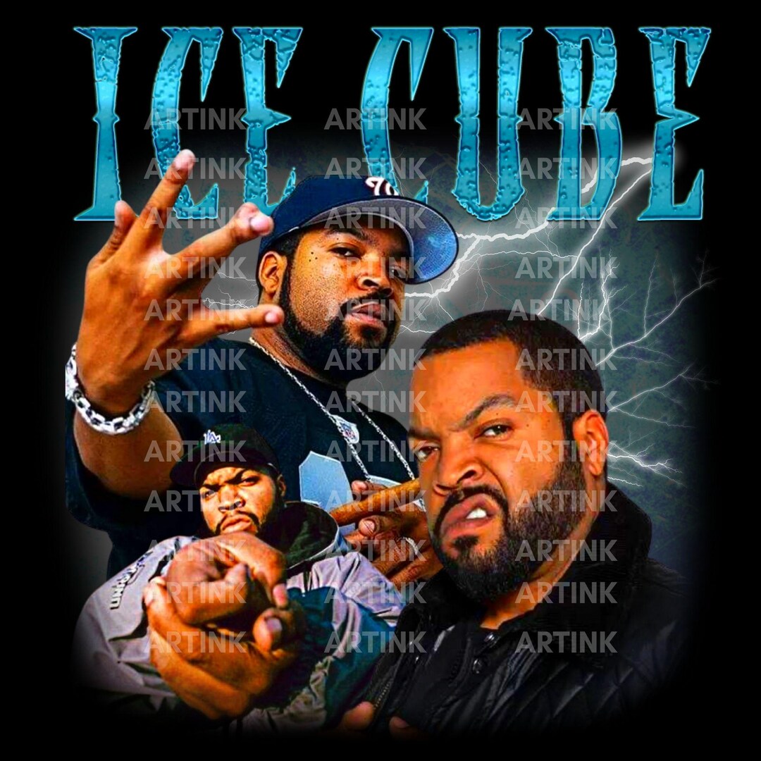 Ice Cube Rapper Shirt Designs. 90's Vintage PNG, Bootleg Rap Tee Shirt ...