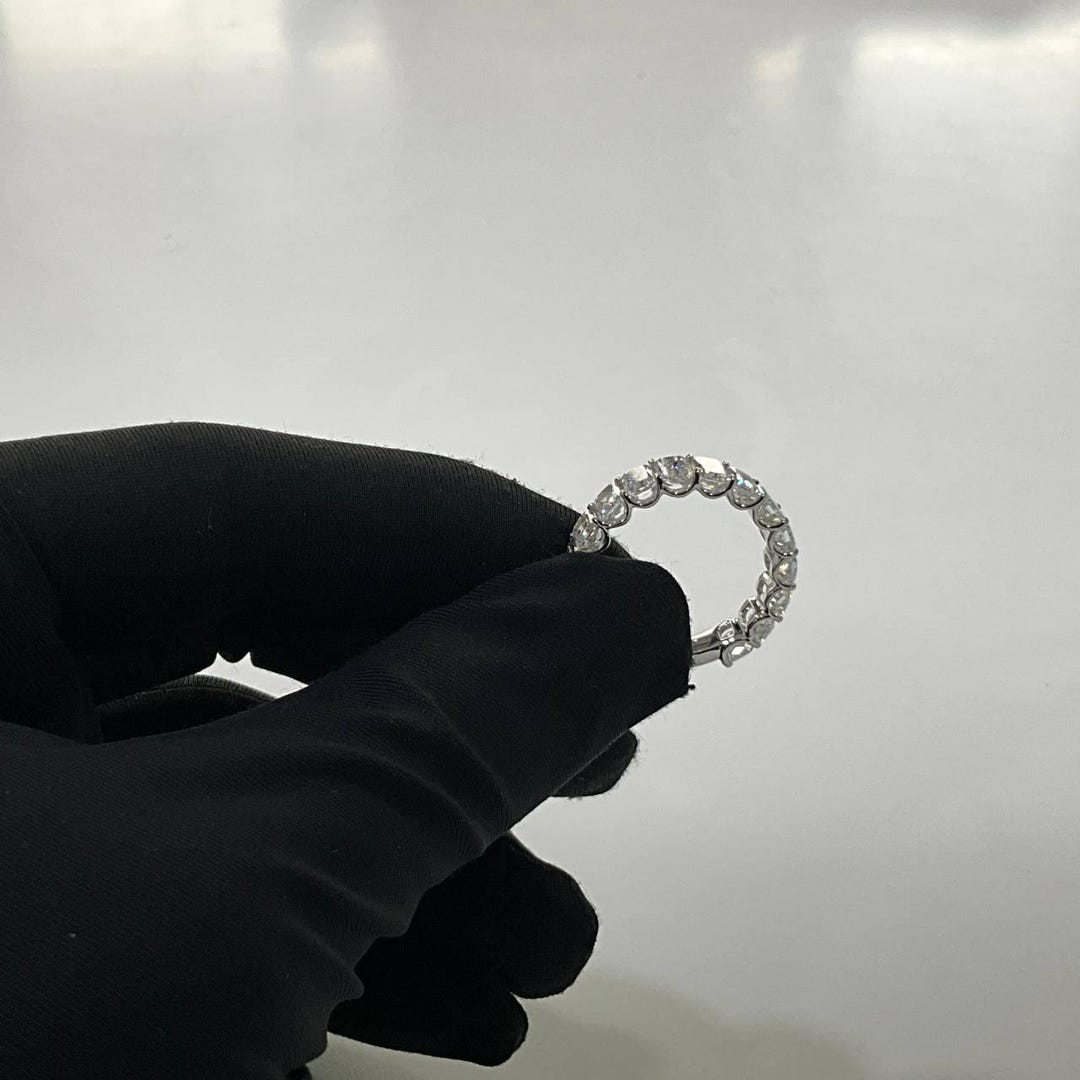 Emerald Cut Diamond Eternity Band ,step Cut Diamond Ring ,rectangular ...