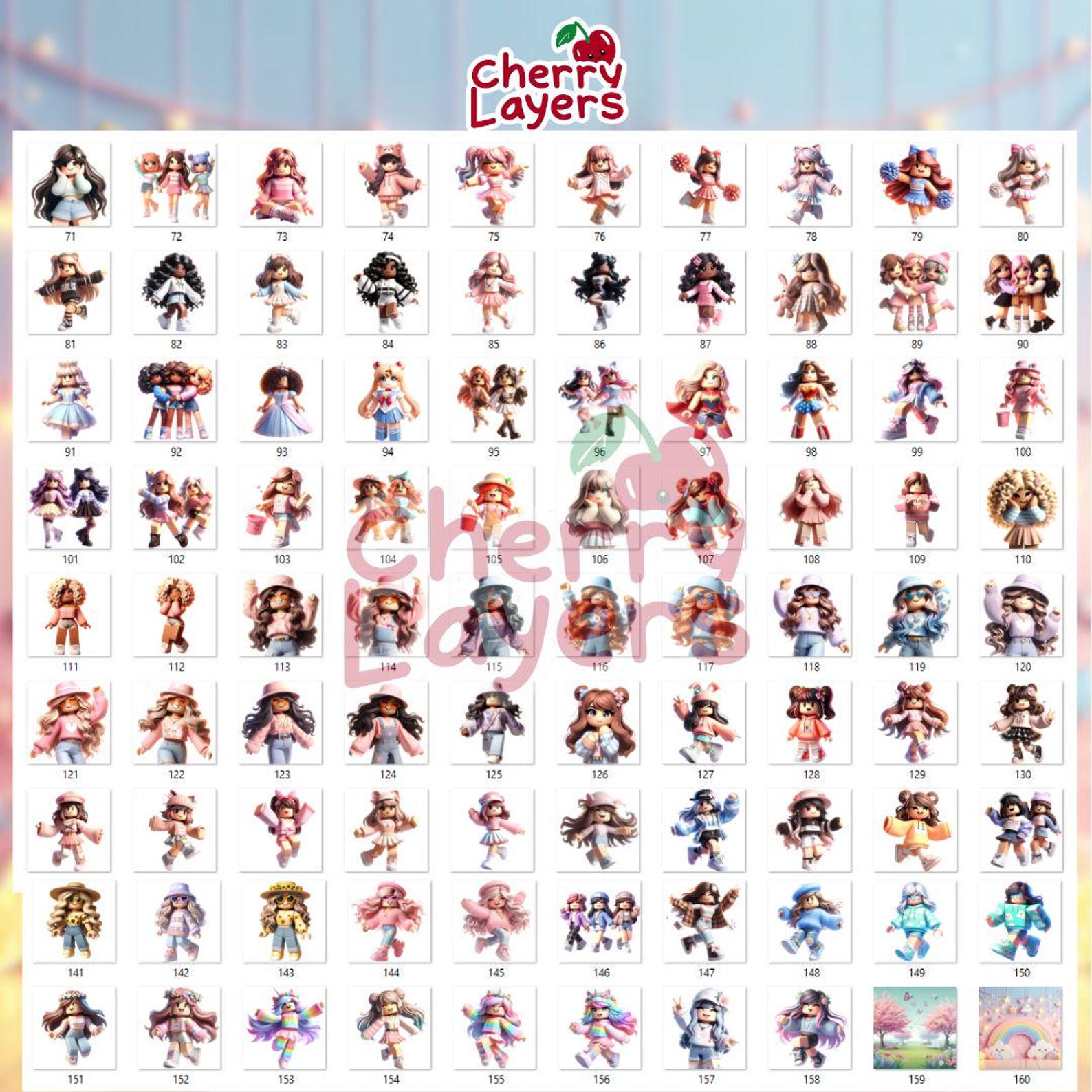 Blox Game Girls PNG Images Pink Digital Download, Blox Girl Instant ...