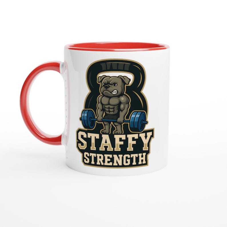 Taza Staffy (325 ml) – Taza Staffy Strength – Taza de café para perro ...