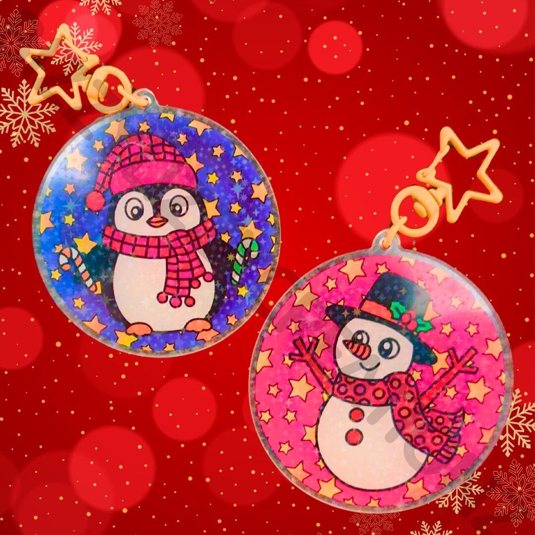 Christmas Character Keychains - Etsy