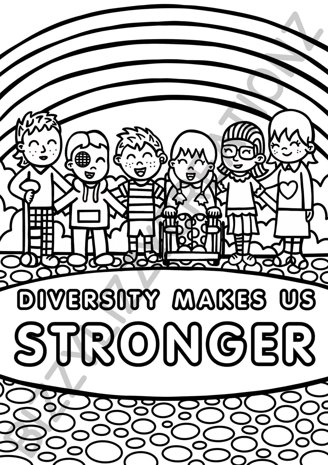 Colour With Me Colouring Pages Neurodiversity A4 (digital) - Etsy