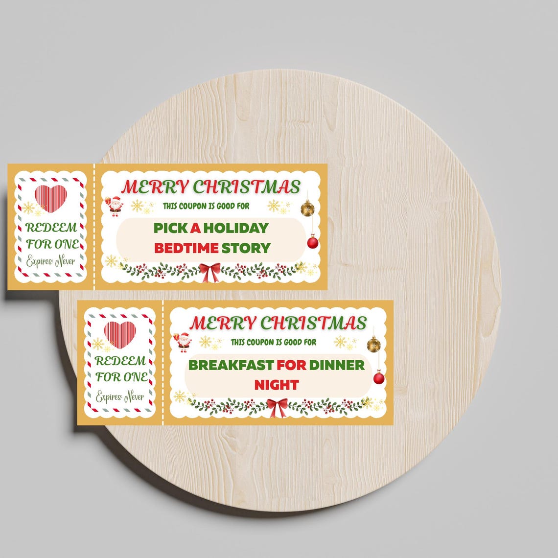 Christmas Kids Coupon Book: Printable Canva Template (digital Download ...