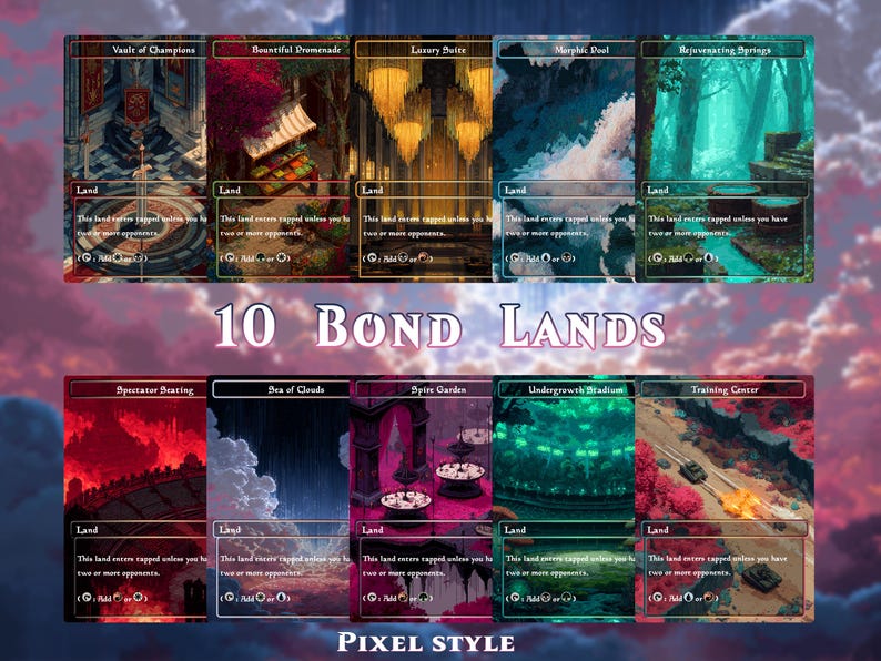EDH Utility Land Set - 50 Card Bundles - Land Cards for Edh/cedh ...