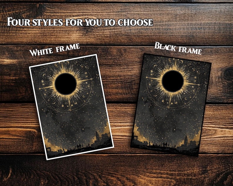 Mystic Eclipse Night Card Sleeves, Fantasy Art TCG Sleeves, Dark Themed ...