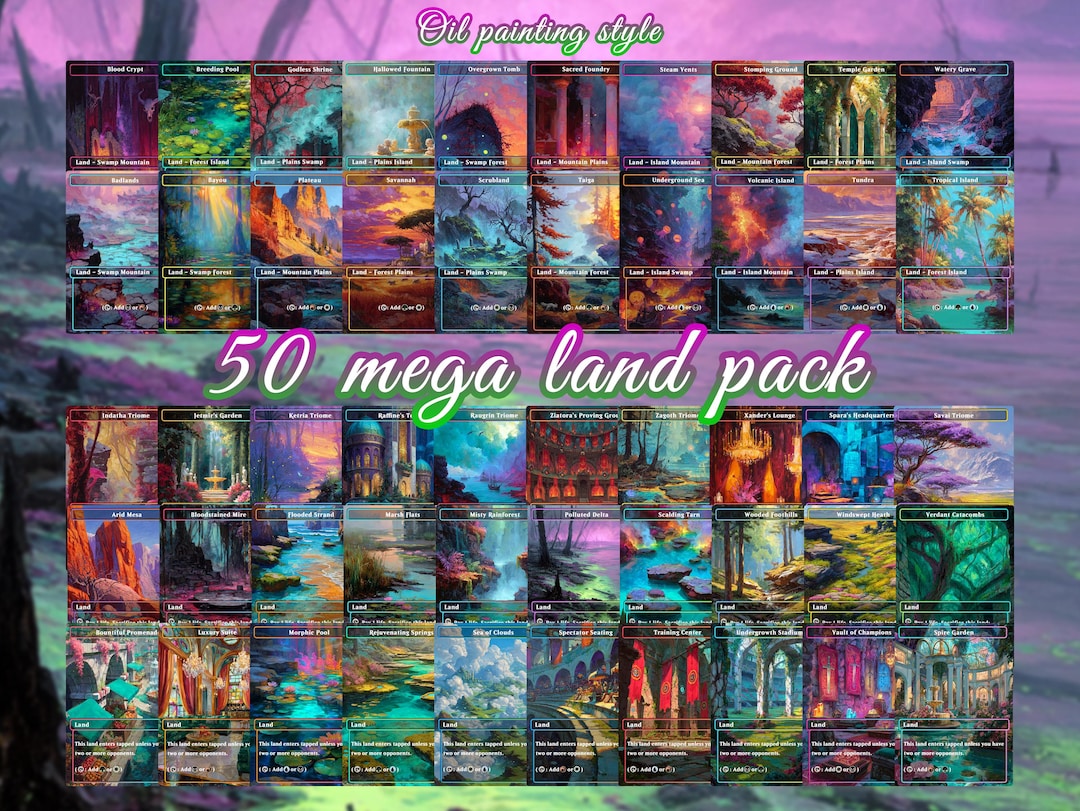 EDH Utility Land Set - 50 Card Bundles - Cards for Edh/cedh - English ...