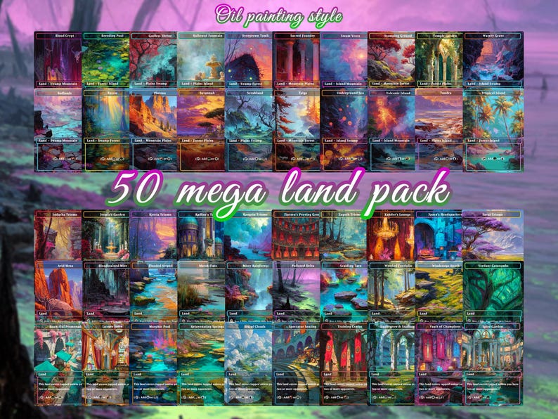 EDH Utility Land Set - 50 Card Bundles - Cards for Edh/cedh - English ...