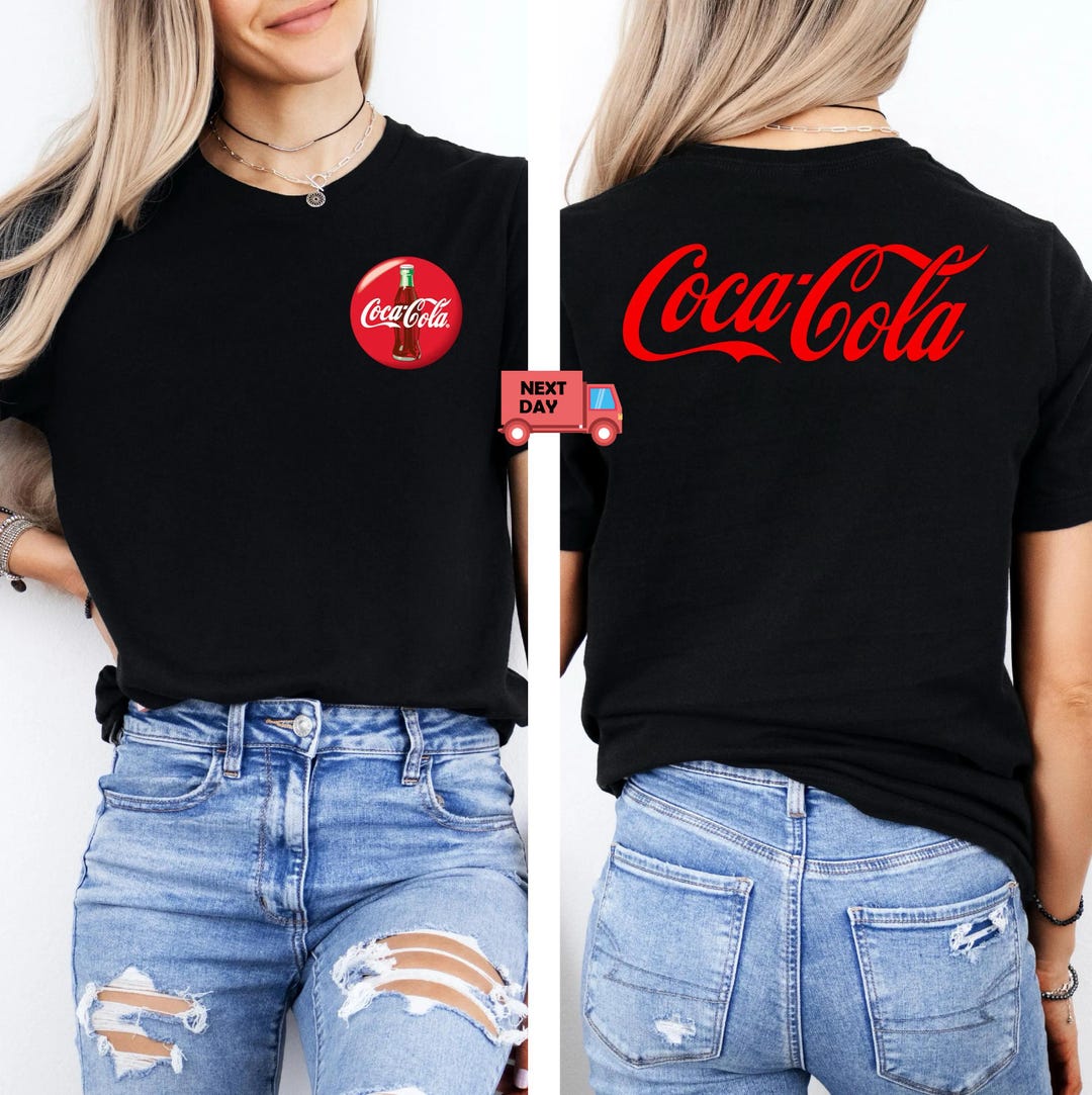 Coca Cola Shirt, Coca Cola Logo T-shirt, Coca Cola Tee, Coca Cola Drink ...