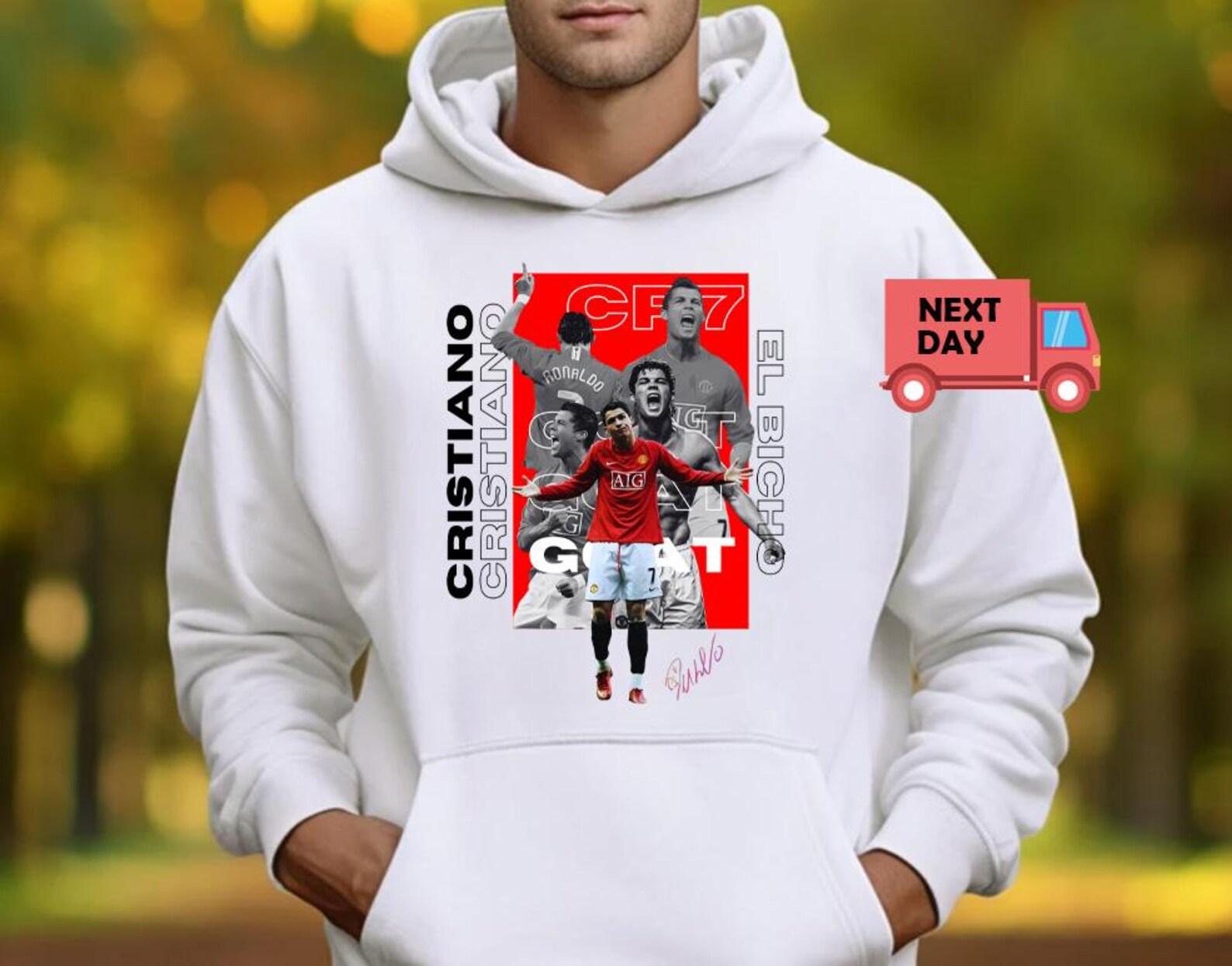 Cristiano Ronaldo CR7 Hoodie , Unisex Soccer Sweatshirt , Football Fan ...