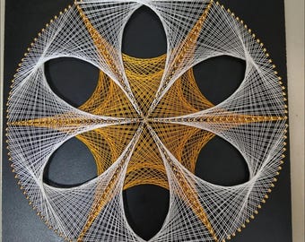 String Art Mountain Sunset Home Decor, Custom 3D Tree Sun Wall Hang ...