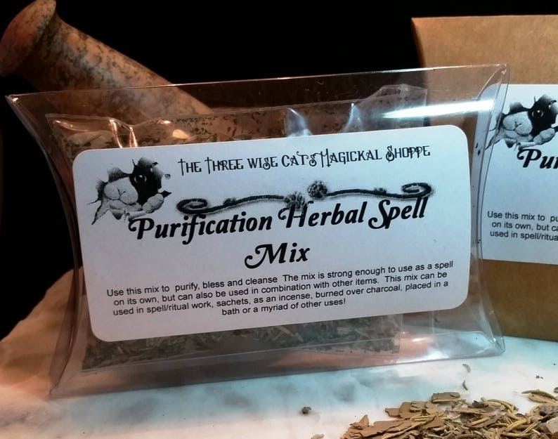 Purification Herbal Spell Mix Purify Bless and Cleanse - Etsy