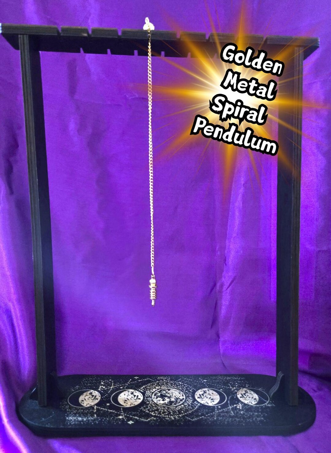 Golden Metal Spiral Pendulum--divination, Protection, Future Prediction ...