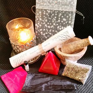 Love Pyramid Candle Spell Kiteveryday Magick Spell Kit to Draw Love and ...