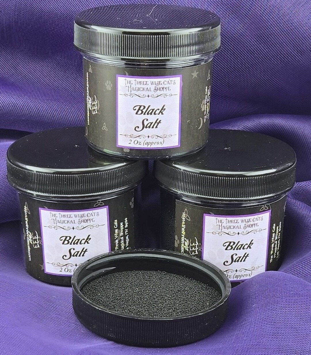 Black Salt--witch's Salt, Protection, Banishing Curses Hexes, Remove ...