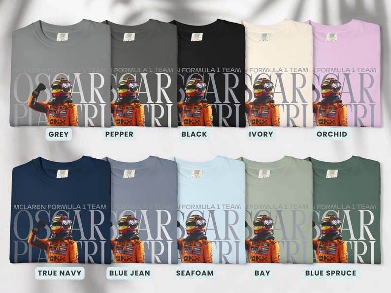 Oscar Piastri F1 T-shirt, Mclaren Racing Graphic Tee, Vintage ...