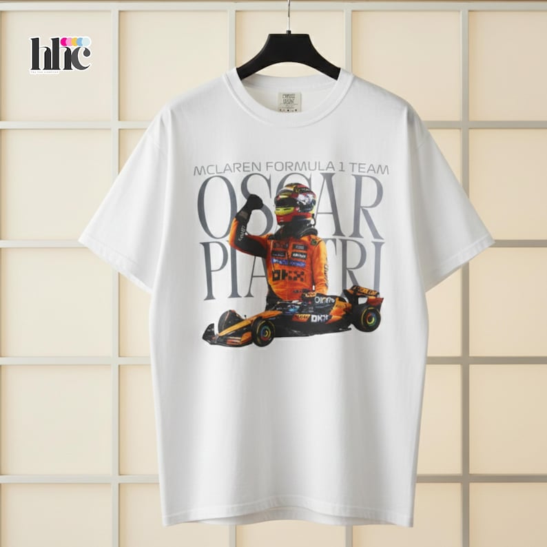 Oscar Piastri F1 T-shirt, Mclaren Racing Graphic Tee, Vintage ...