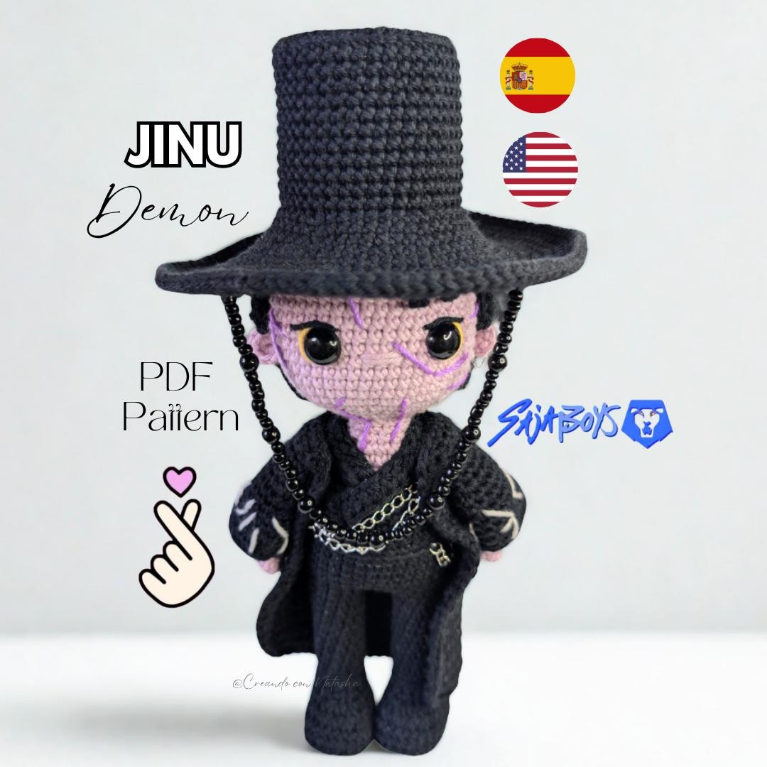 Jinu Demon Crochet Pattern – Amigurumi PDF Digital Download – Saja Boys ...