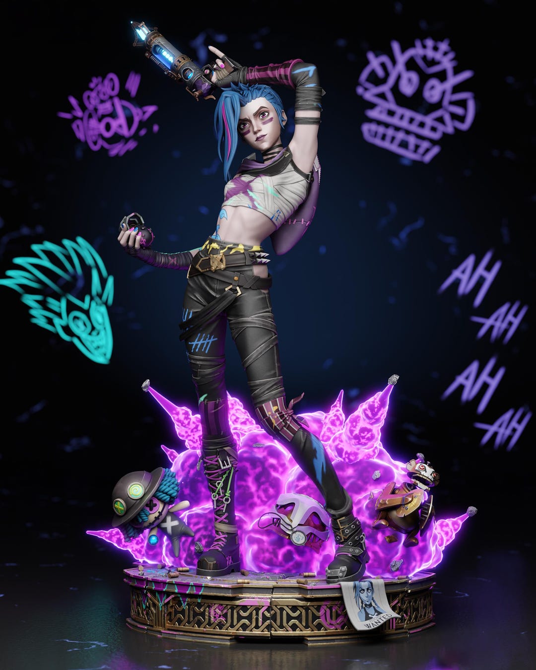 Jinx STL 3D Print Model | 1:6 Scale - Etsy