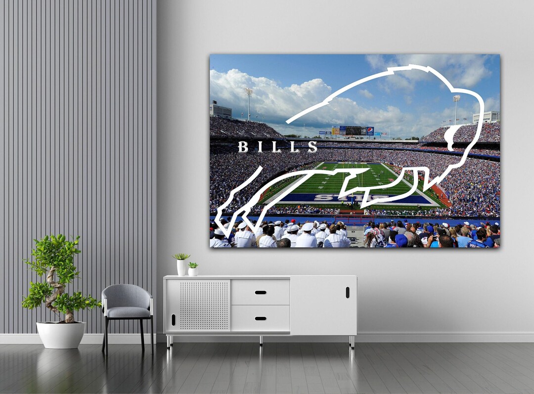 Highmark Stadium Print Poster, Buffalo Bills Canvas Wall Art, Buffalo ...