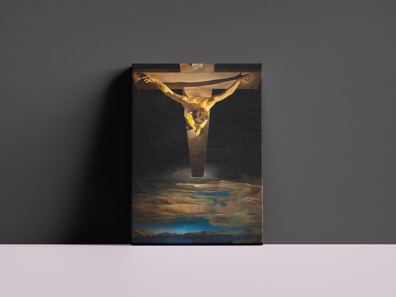 Christ of Saint John of the Cross Wall Art, Salvador Dali Paint, Ready ...