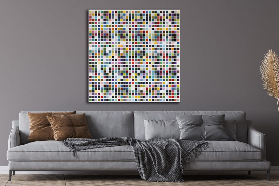 Gerhard Richter 1024 Colours Wall Art, Conceptual Art on Canvas ...