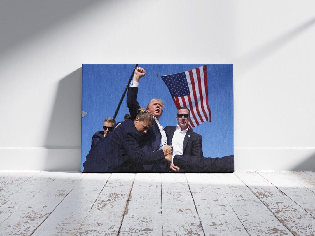 Donald Trump Poster, Trump Shot Iconic Moment Poster, Donal Trump ...