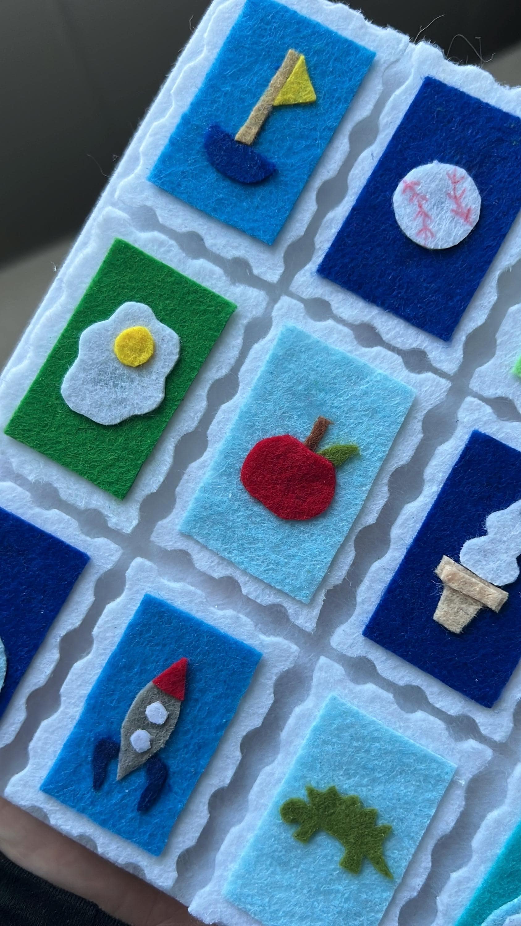 Felt Play Mail Set — Handmade Envelopes + Mini Felt Stamps | Pretend ...