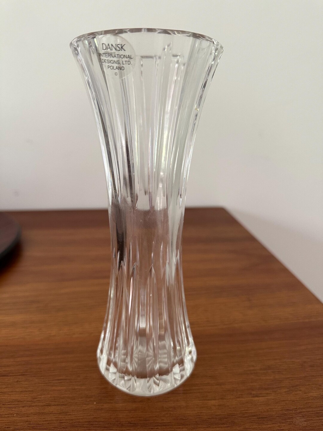 Vintage Dansk Crystal Vase - Etsy
