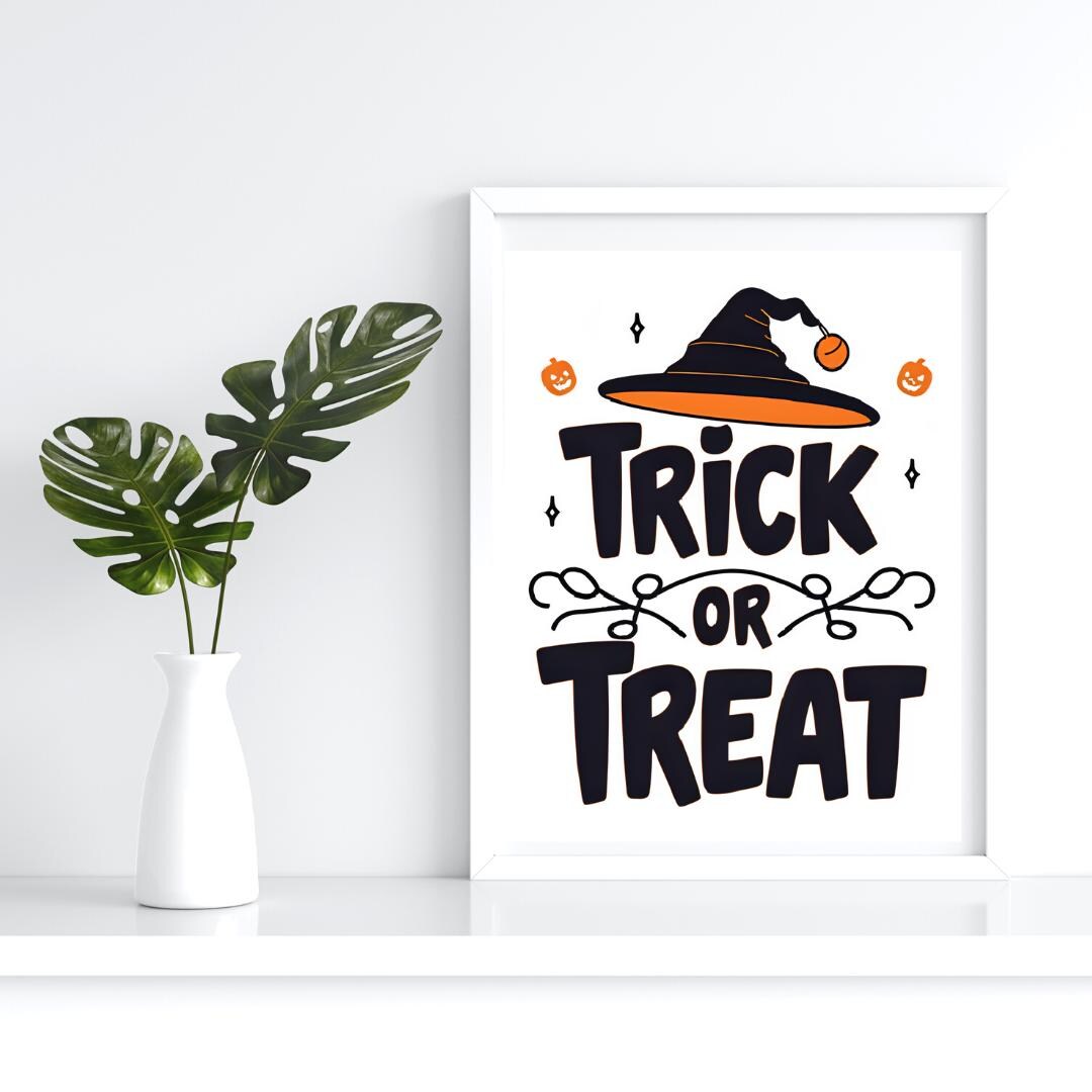 Trick or Treat Digital Printable - Etsy