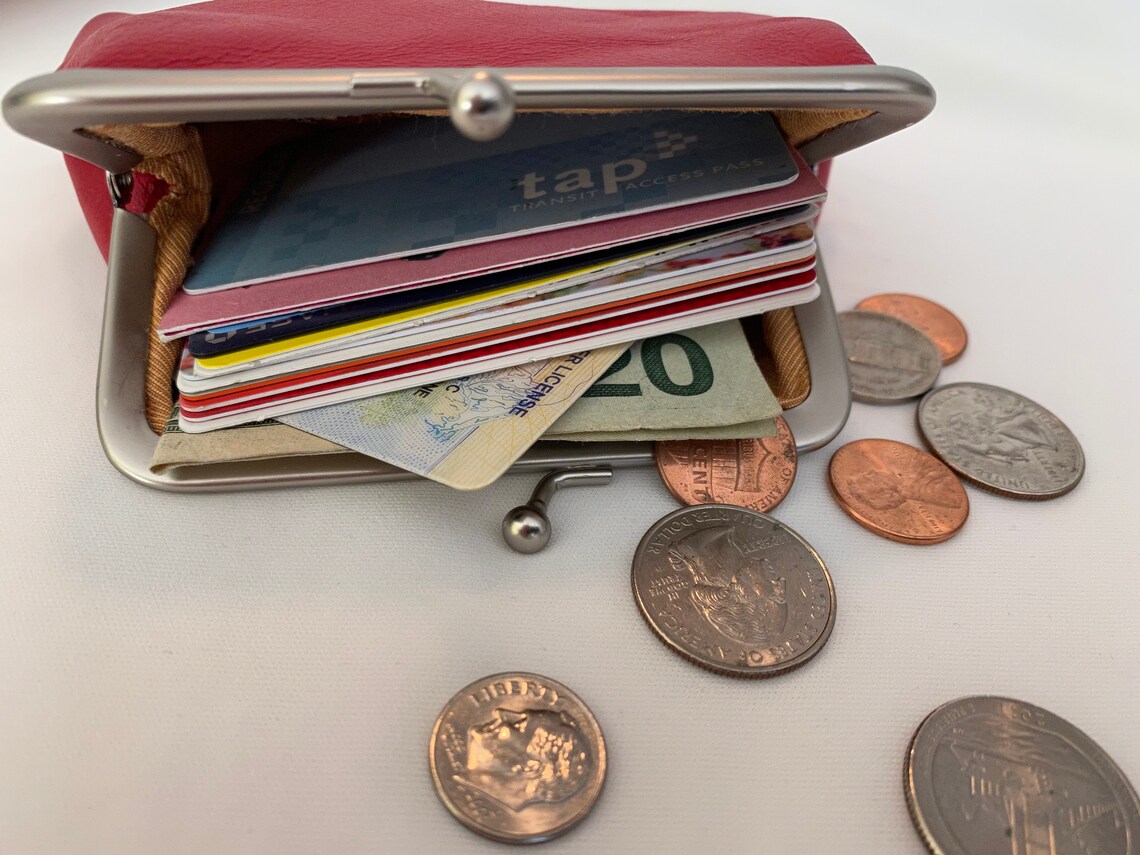 Card Size Coin Purse, Handmade in Stunning Peacock Cotton Print With ...