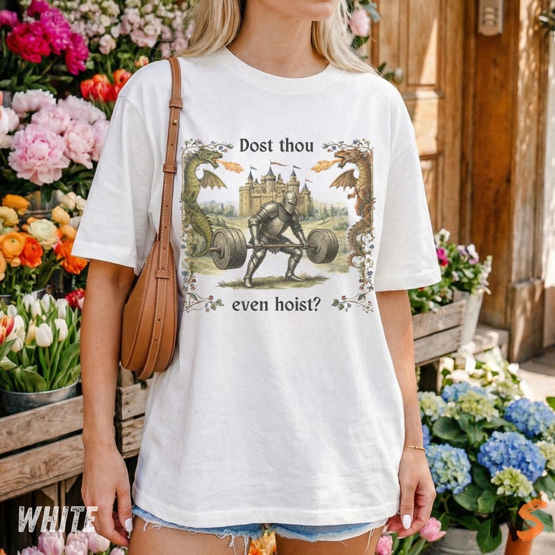 Dost Thou Even Hoist Medieval Gym Retro T-shirt - Etsy